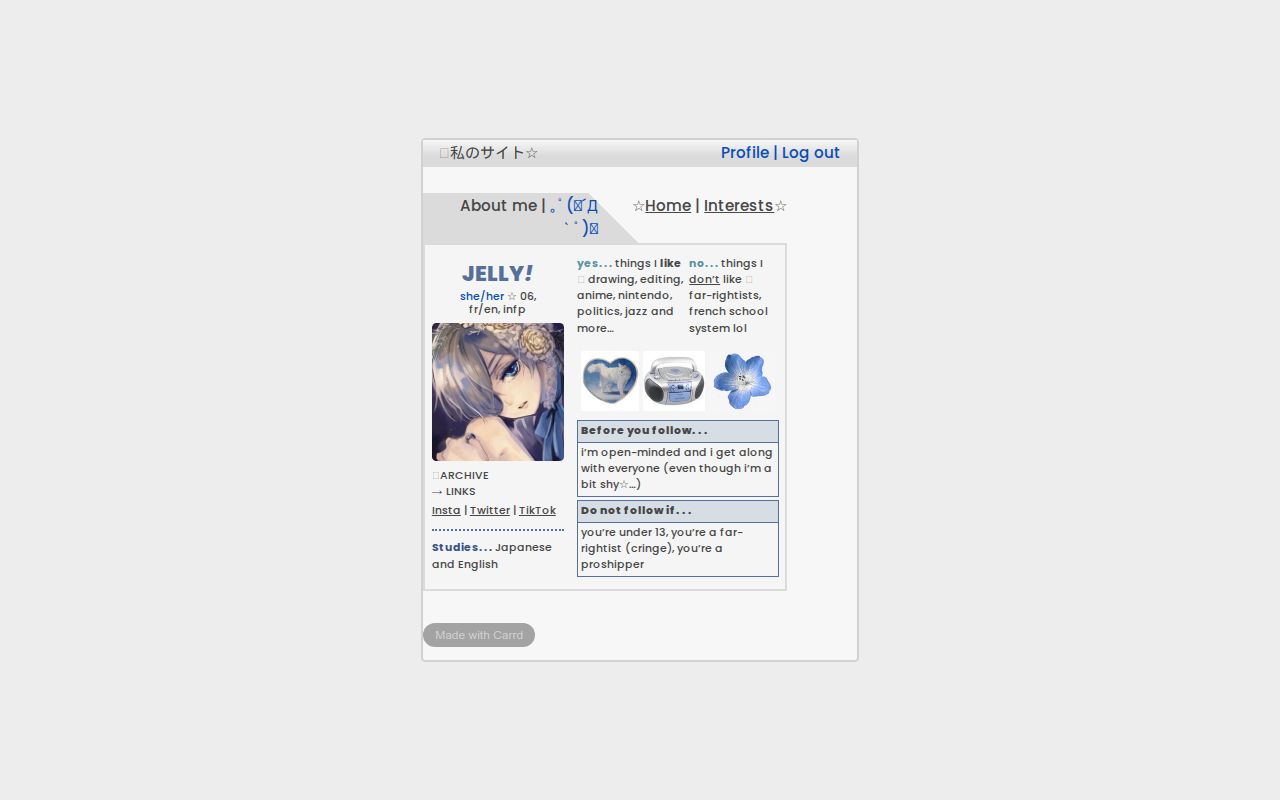Jelly Ciel site
